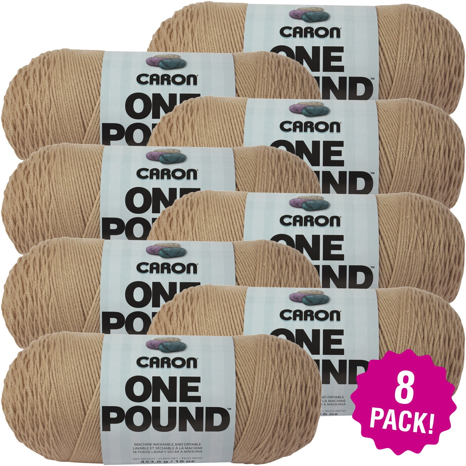 Caron One Pound Yarn - Lace, Multipack of 8 - Walmart.com