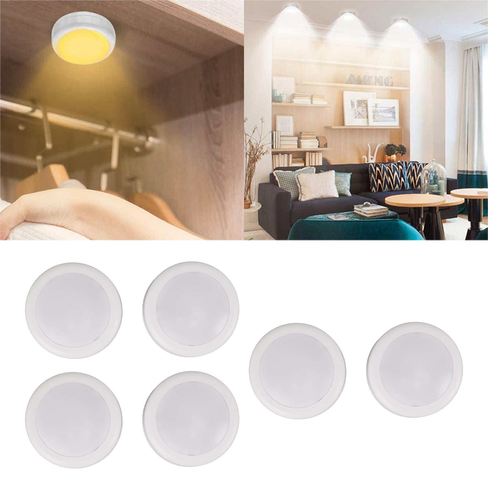 Click here for Estink Puck Lights Battery Powered Puck Lights Tap... prices