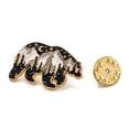 10pcs Alloy Enamel Brooches Enamel Pin with Butterfly Clutches Bear ...