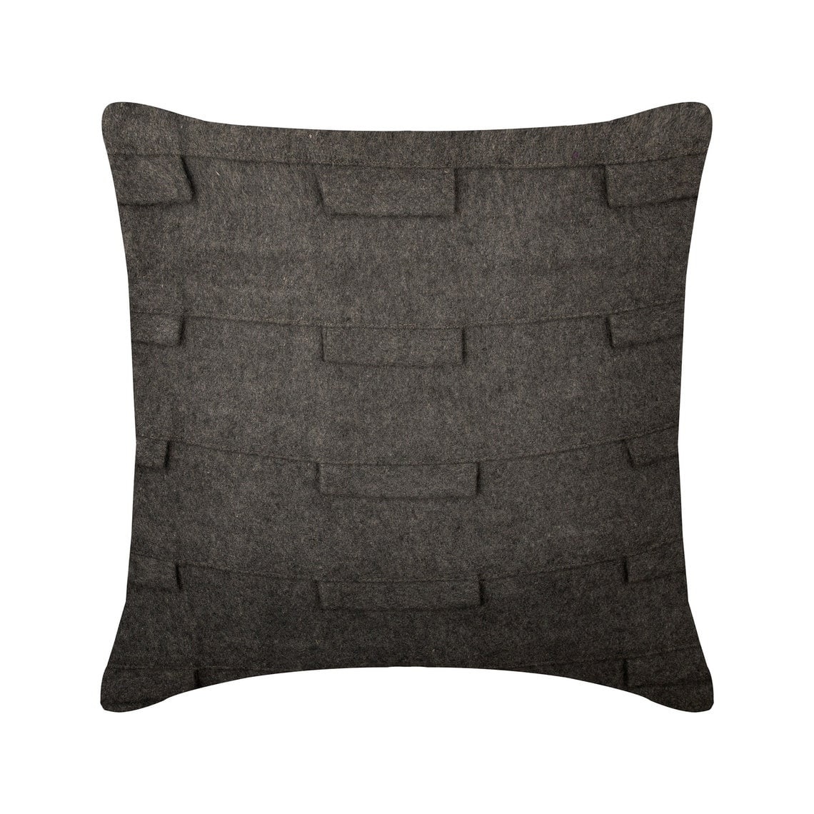 Ash Grey Pillow Shams, Pintucks and Loop Pillow Shams, 24x24 inch ...