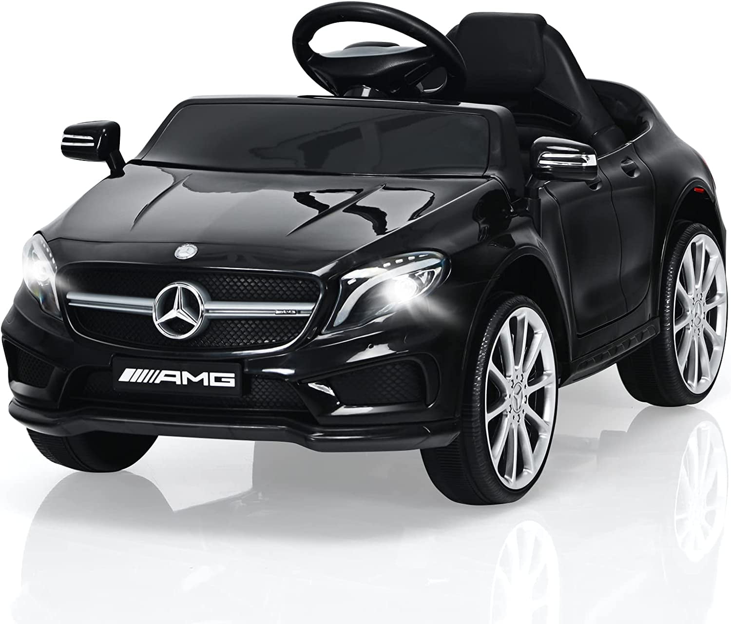 OLAKIDS 12V Electric Kids Ride On Car, Licensed Mercedes Benz GLA45 Toy ...