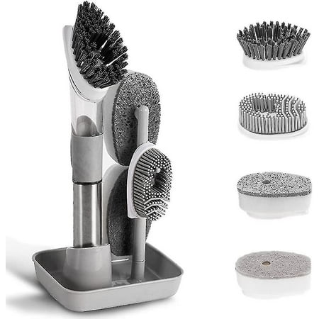 Dishwashing Brush Soap Dishwashing Brush Set 4 Replacement Heads And ...