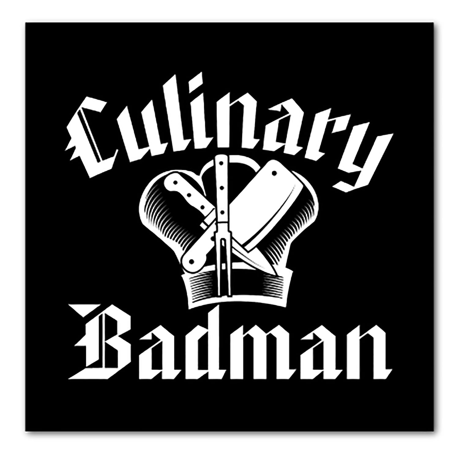 DistinctInk Custom Bumper Sticker - 10" x 10" Decorative Decal - Black ...