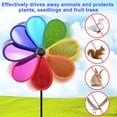 2-Pack Flower Wind Spinner Sparkly Lawn Pinwheels, 28.3 Inch Plastic ...