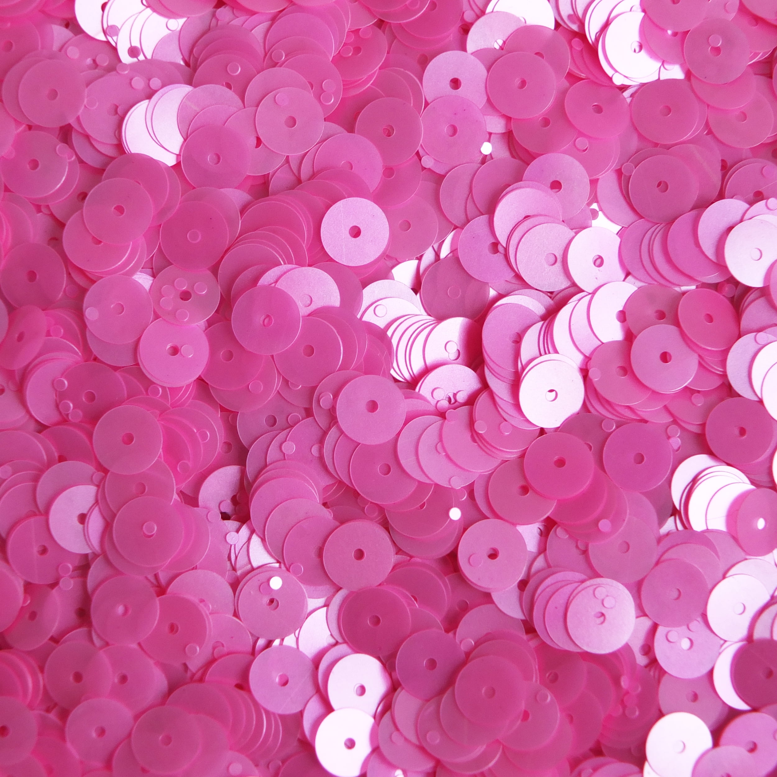 Hot Pink Sequins 6mm Satin Soft Frost Made in USA - Walmart.com