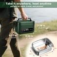 1.2L Cordless Lunch Box - 20000mAh Portable Warmer with 5-Sided Heating ...