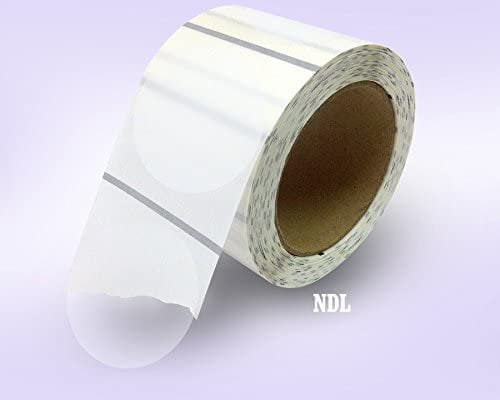 Clear Retail Package Seals, Round Circle Wafer Stickers, 500 Per Roll 3 ...