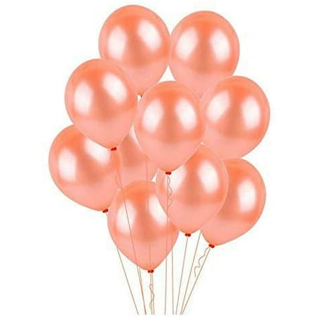 12 Inch Rose Gold Balloons Party Decorations - Pack of 12, Great Rose ...