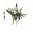 Orangide Faux Chrysanthemum and Aquatic Plants Bouquet - 2 Stems ...