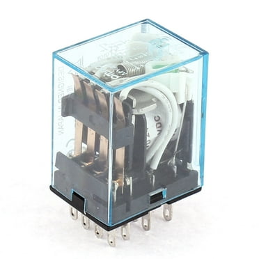 HH52P DC 36V Coil DPDT 8 Pins Electromagnetic Power Relay Green LED Light - Walmart.com