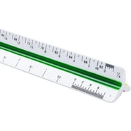 Chartpak Adjustable Triangular Scale Aluminum Architects Ruler, 12 ...