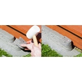 Bedrocks Trim-Free Lawn Edging Gray, 20 Feet, Natural Stacked Slate ...