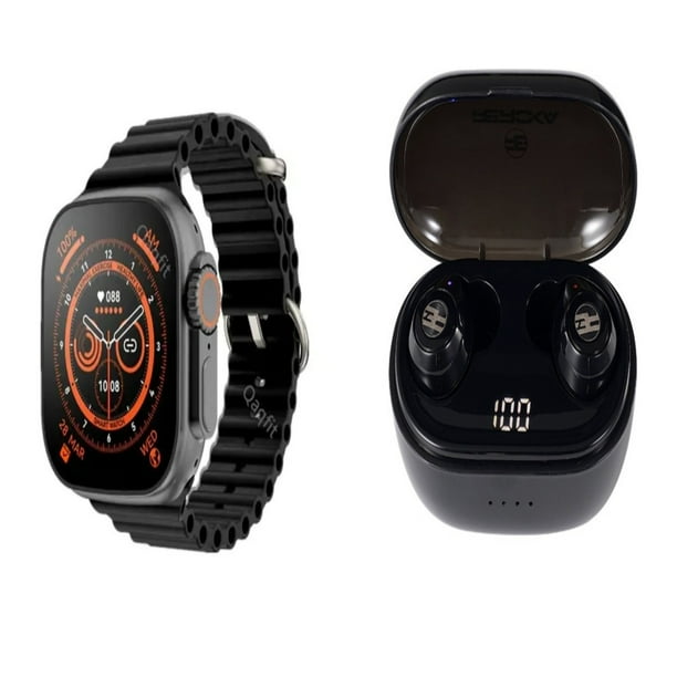 Combo SmartWatch T500 ULTRA By NS Tech Negro + Audifonos Reroka ...