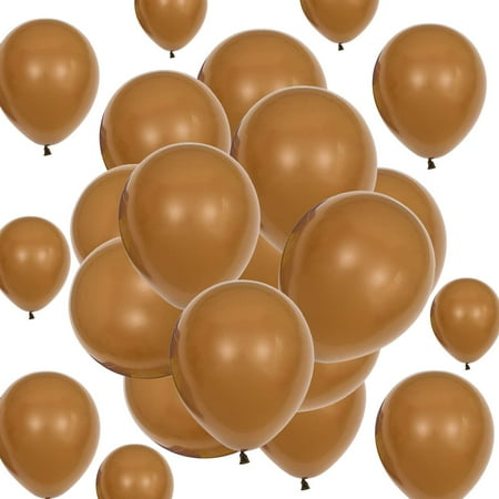 100 Pack 5 inch Coffee Brown Khaki Skin color Balloon Backdrop Garland ...