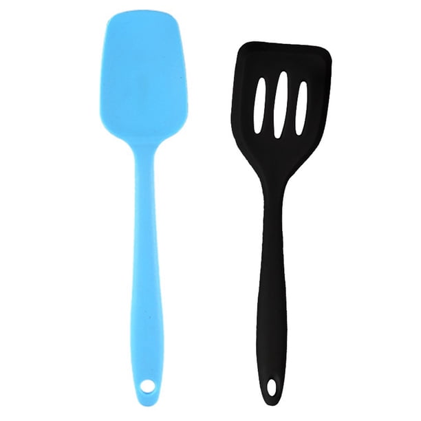 2 Piece Mini Kitchen Utensil Set- Silicone Kitchen Tools with Spatulas ...