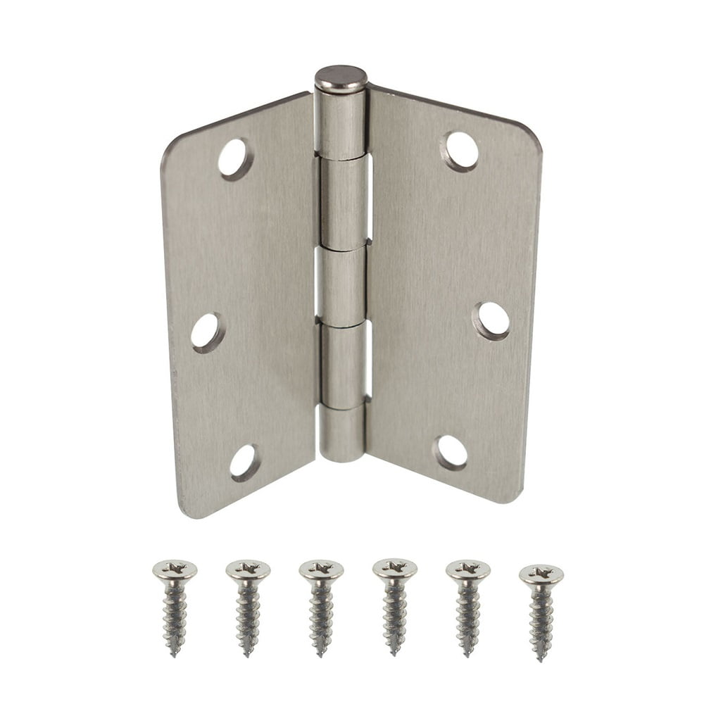Nickel Door Hinges Satin Nickel 3.5 Inch Interior Hinge, 1/4 Inch ...