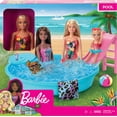 Barbie Doll and Pool Playset with Slide and Accessories, Blonde in ...