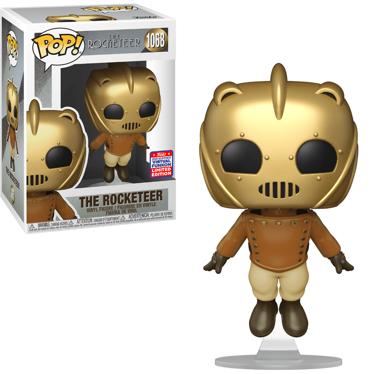 Funko Pop! The Rocketeer Virtual Funkon Sticker #1068 + Protector ...