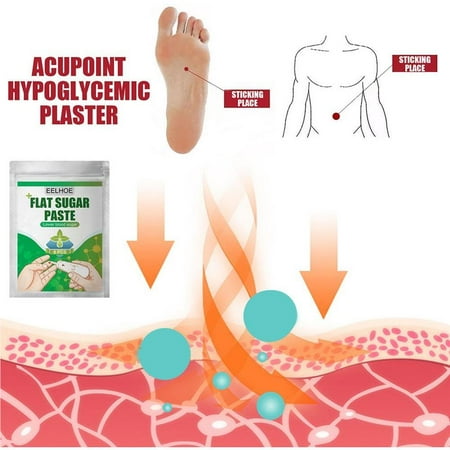 6Pcs Diabetic Pads Lower Blood Glucose Sugar Sugar Balance Balance ...