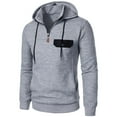 Ahabrexf Hoodie for Men,Men Solid Colors Laid-Back with Hood Hoodie ...