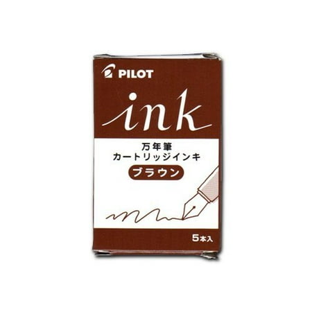 Pilot Fountain Pen Cartridge Ink 5 Pieces Brown IRF-5S-BN - Walmart.ca
