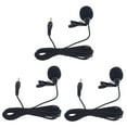 3 PCS Clip on Mic Compact Microphone Hands-free Microphone Black ...