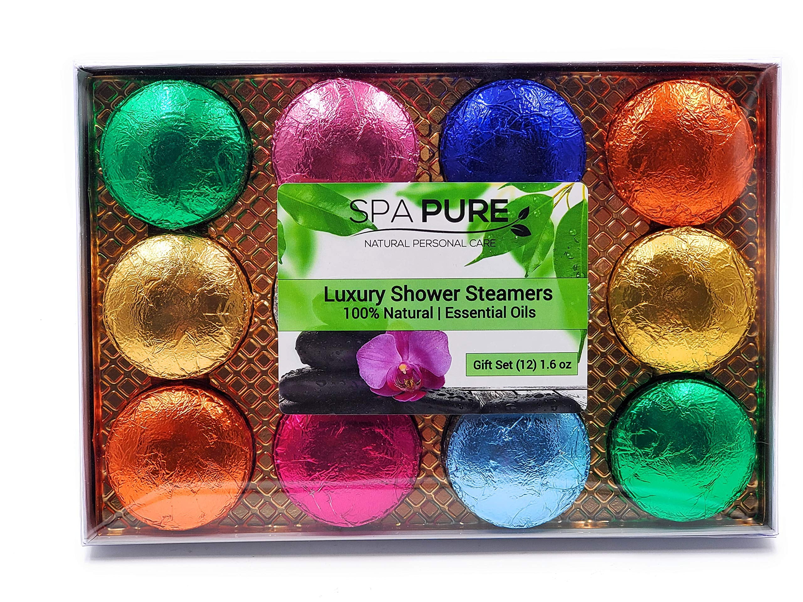 Spa Pure Shower Bombs New Scents Rejuvenating Steamers Aromatherapy