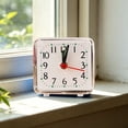 huayou Clear Square Compact Analog Alarm Clock With Large Number Dial ...