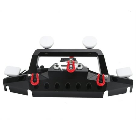 RC Front Bumper,Front Bumper With LED Light Iron Front Bumper For TRX4 ...