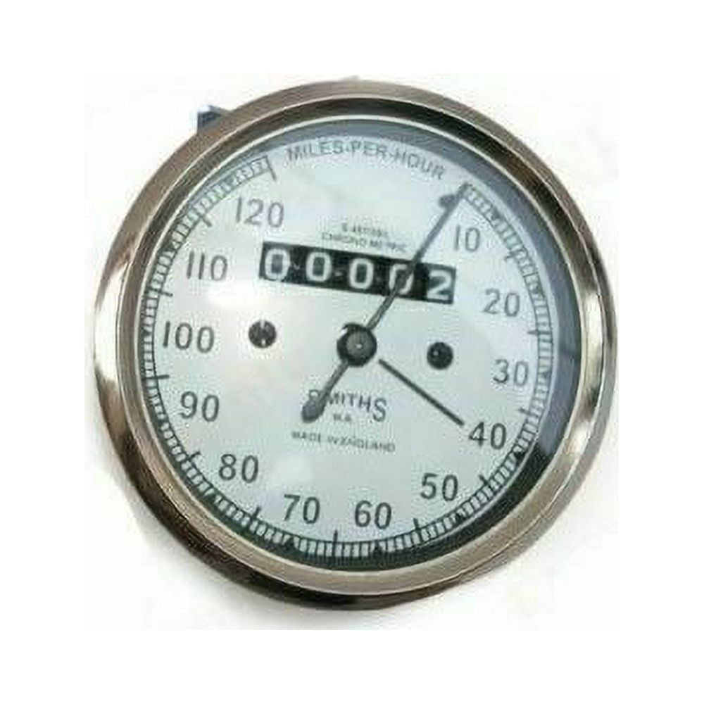Fits Royal Enfield White Face Replica Smiths Speedo 120 Mph - Walmart.com