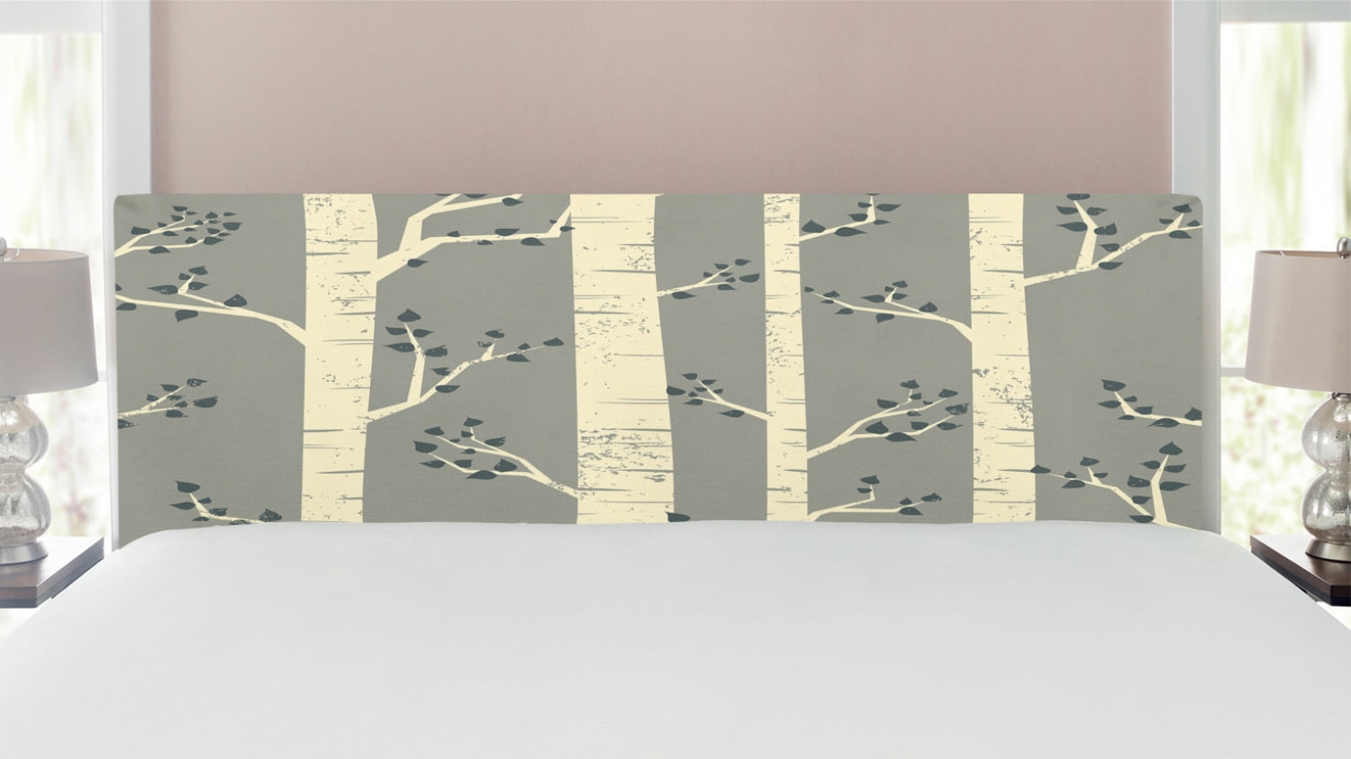 Birch Headboard, Tree Branches Vintage Bohemian Contemporary ...