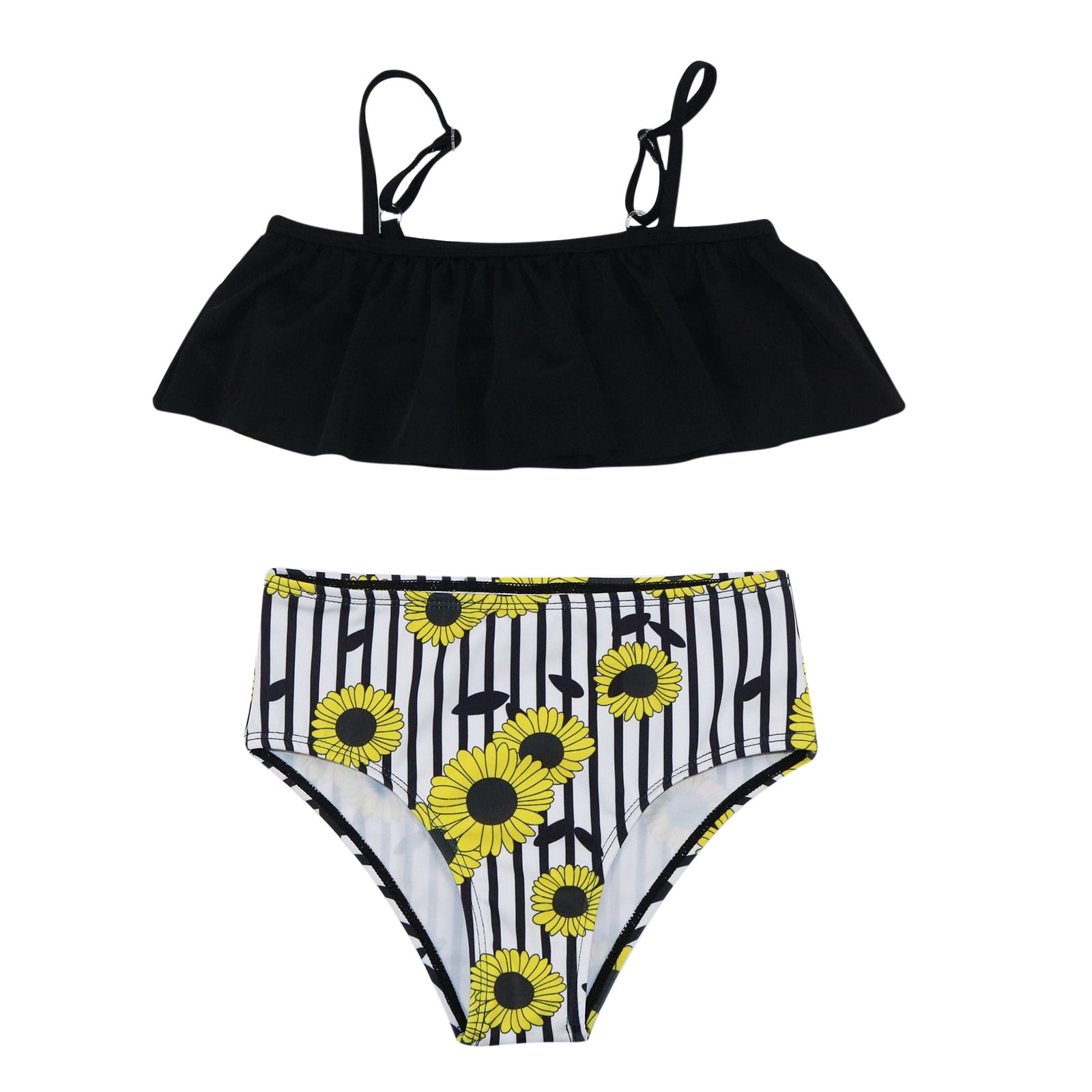 Lilgiuy Savings Toddler Girls Kids Swimsuit Sunflower Print Beach Sling lilgiuy-savings-toddler-girls-kids-swimsuit-sunflower-print-beach-sling