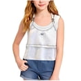 BRGZLK Girls Camisole T-Shirt Summer 2026 Stylish Novel Sleeveless Hip ...