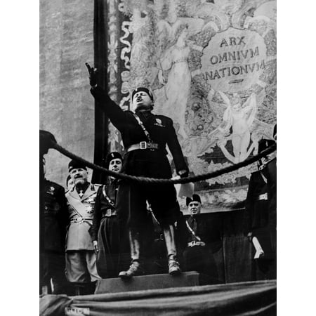 Italian Fascist Leader Benito Mussolini History (18 x 24) | Walmart Canada
