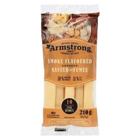 Armstrong Smoke Flavoured Cheddar Cheese Sticks, 210 g (10 Sticks ...
