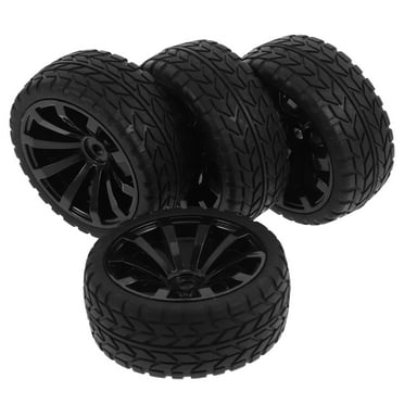 ToysYGift 4pcs RC Car Rubber Tires,4WD Rubber Tires, Track Wheels Spare ...
