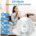 Portable CD Player with Bluetooth, Rechargeable Walkmans CD Player for ...