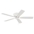 Craftmade Pro Plus 52" White 5 Blade Indoor Hugger Ceiling Fan - Flush ...