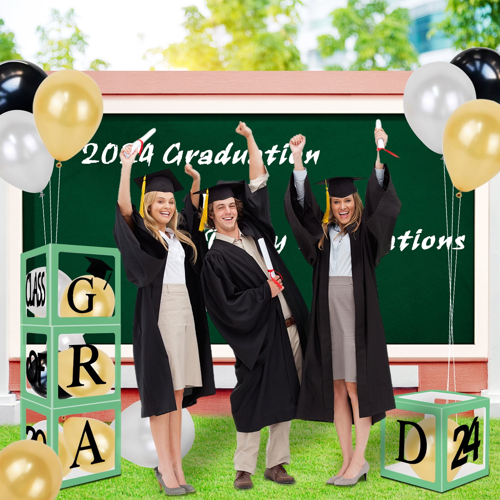 NRNIO 2024 Graduation Party Decorations, 4pcs Green Australia | Ubuy