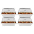 4-Piece Stainless Steel Hotel Pans, Heat Resistant for Home Cooking ...