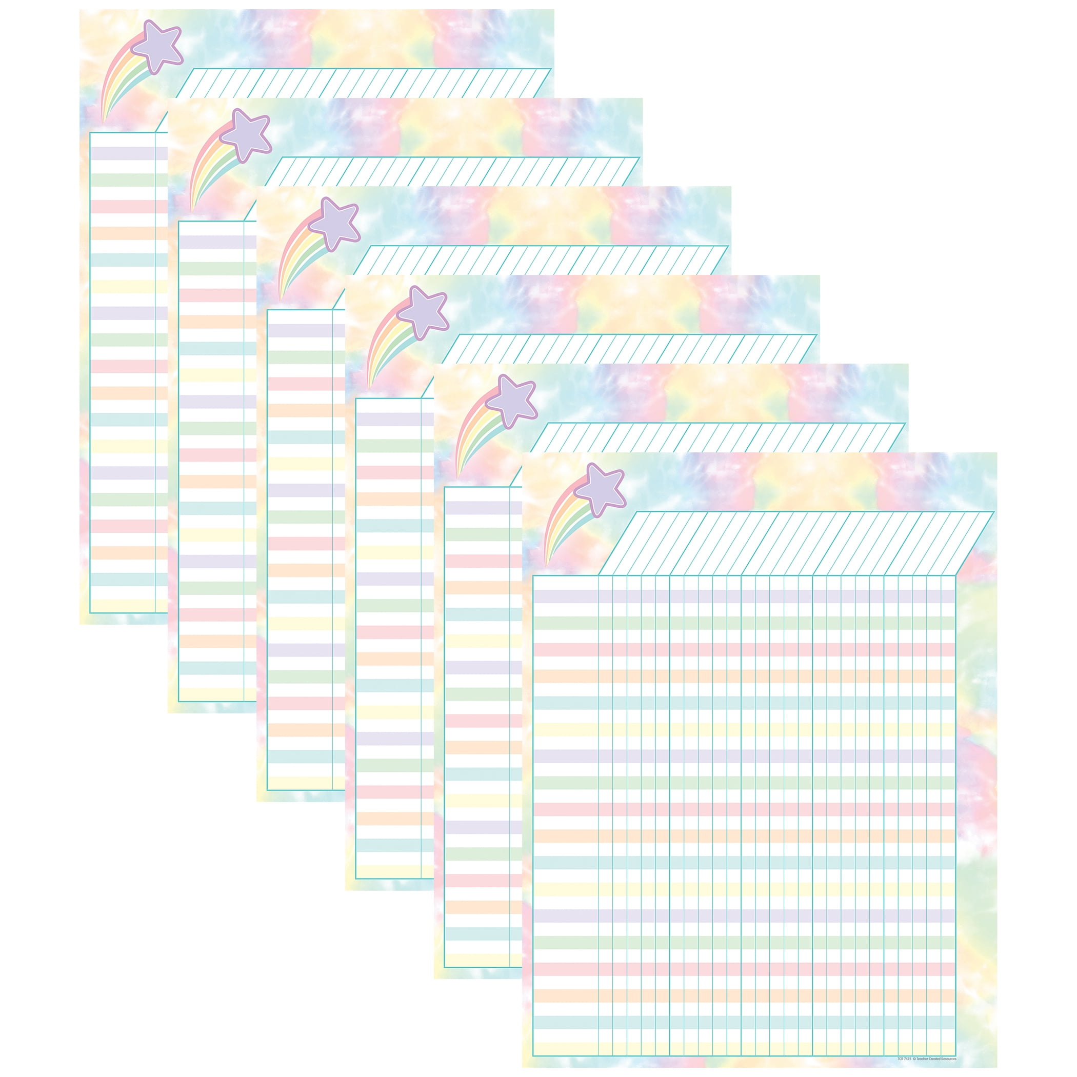 Teacher Created Resources Pastel Pop Incentive Chart, Pack of 6 ...