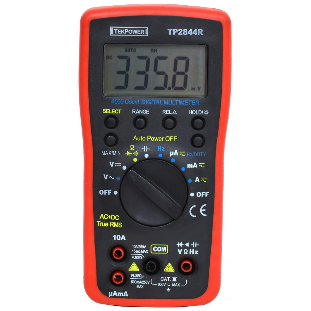 Tekpower TP2844R True RMS Auto-ranging Digital Multimeter With High ...