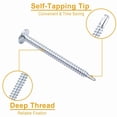 CIRCLE- Kurui Self Tapping Screws Assortment Kit, #8 Sheet Metal Screws ...