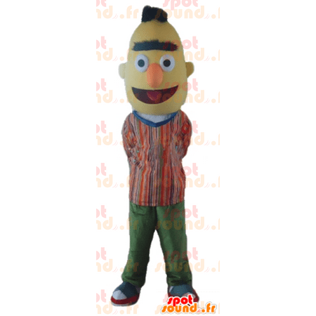 SPOTSOUND mascot of Bart, the famous yellow puppet of Sesame Street ...