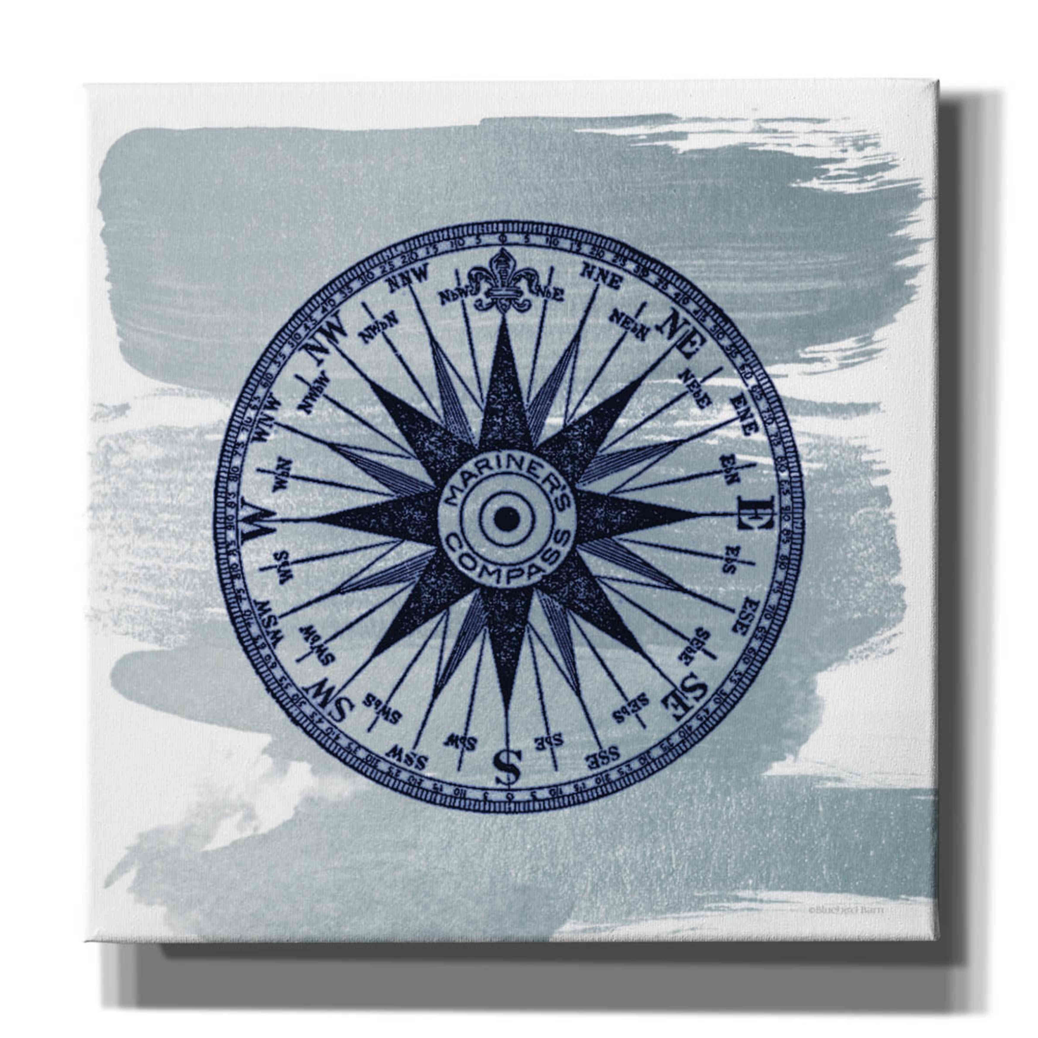 Epic Graffiti 'Brushed Midnight Blue Compass Rose' by Bluebird Barn ...