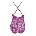 Women'S Lingerie, Sleep Women Deep V Halter Lingerie Teddy One Piece ...