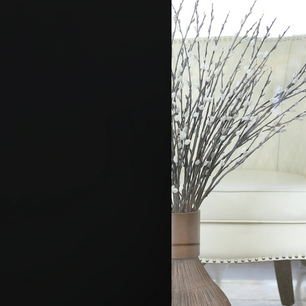 Non-Adhesive Blackout Privacy Window Film - Black - Walmart.com ...