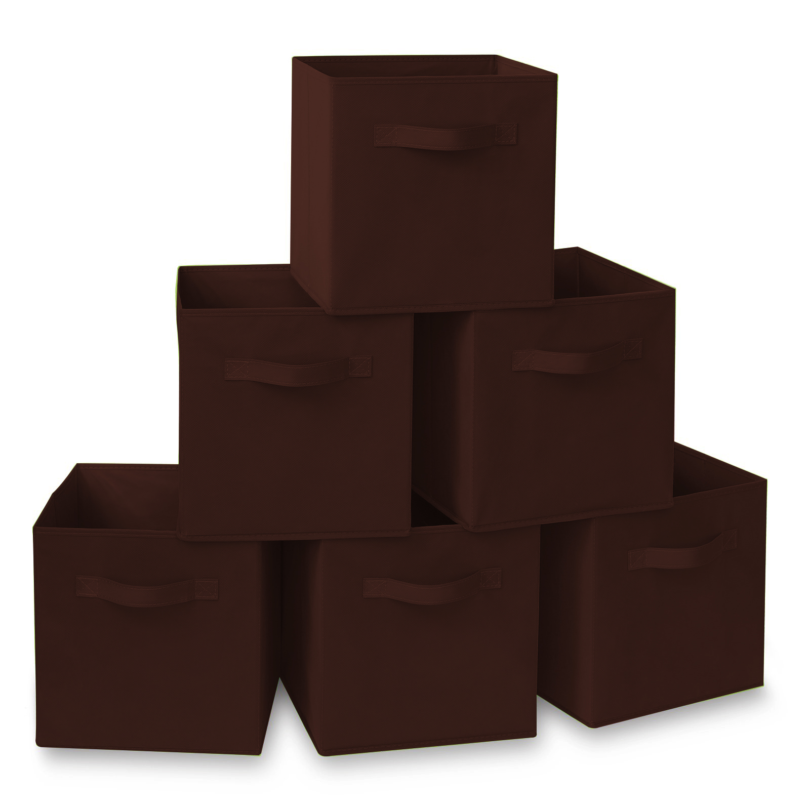 YOYTOO 6 Pack Foldable Fabric Cube Storage Bins, 11" Collapsible Cube ...