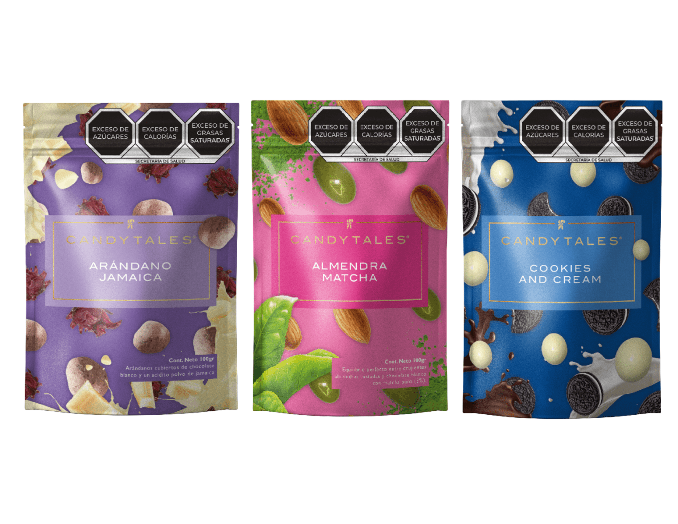 Candy Tales Pack Cookies/Almendra/Arandano con 100 gr C/U | Bodega ...