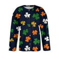 Domuza St Patricks Day Women's Cardigan Lucky Shamrock Graphics Long ...